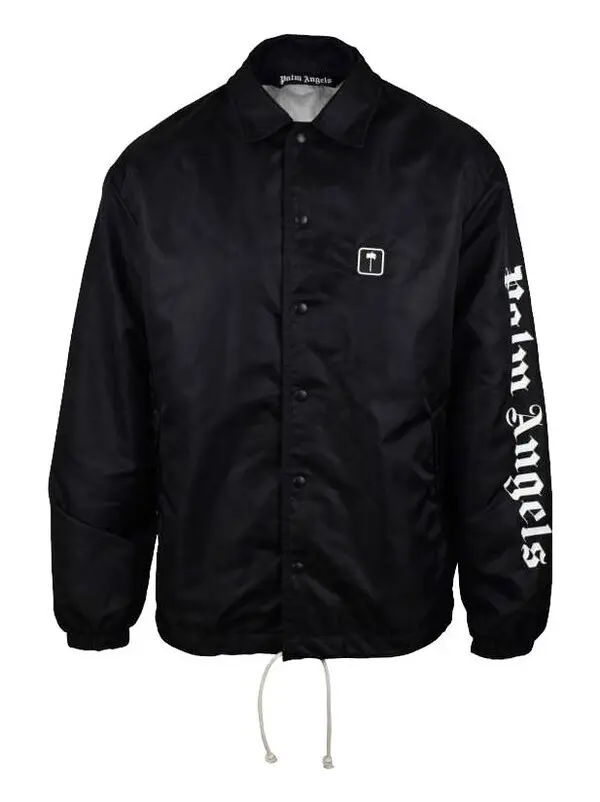 Palm Angels Polyamide Windbreaker Jacket - Black
