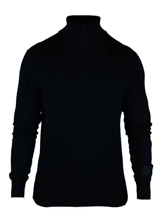 C.P. COMPANY Collection High Collar Fine Knit Sweater - Blue