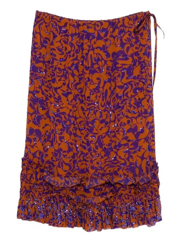 Dries Van Noten Skirts Straight Skirts - Brown