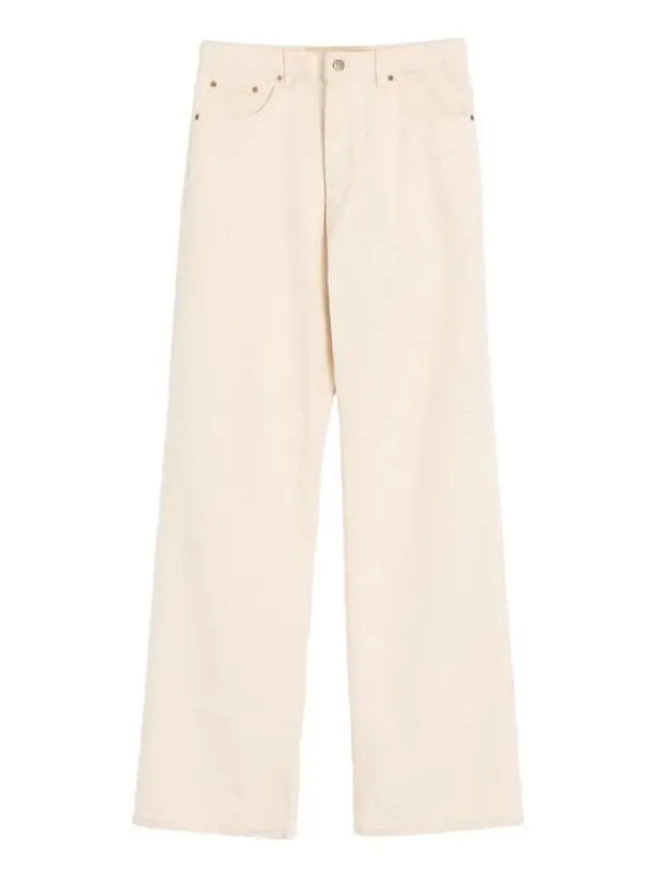 Valentino Garavani Cotton Straight-leg Jeans - Cream