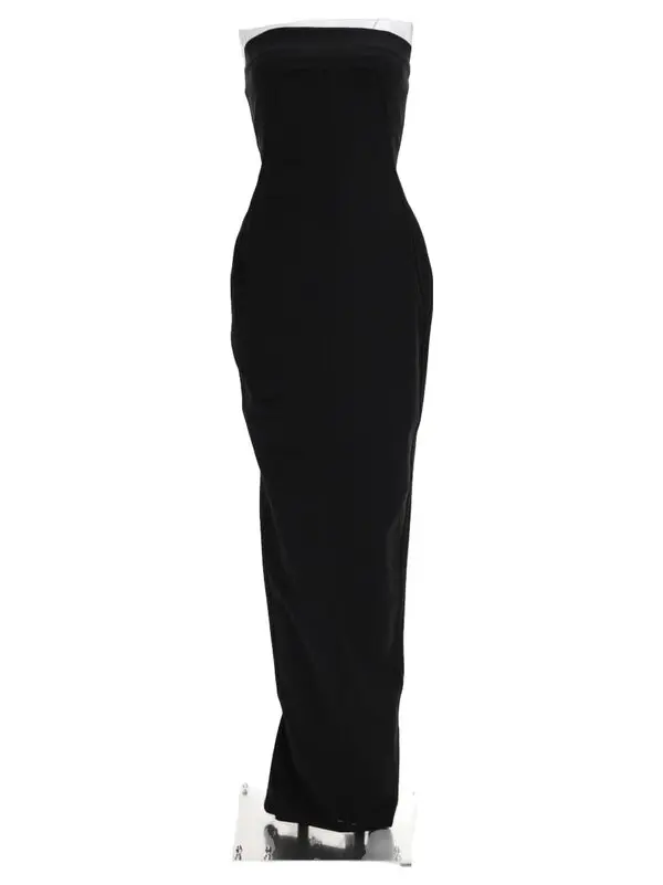 Rick Owens Abito Lungo Bustier Gown - Black