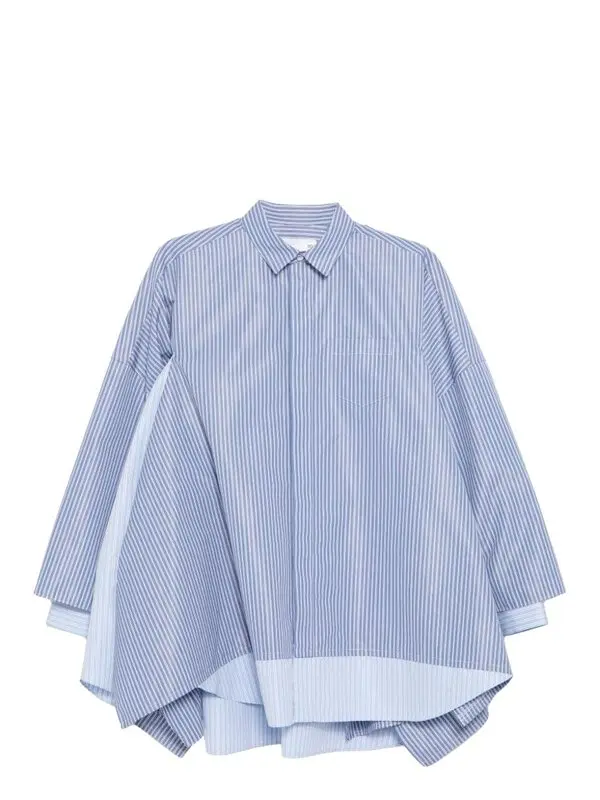 Sacai Striped Cotton Shirt - Multicolor