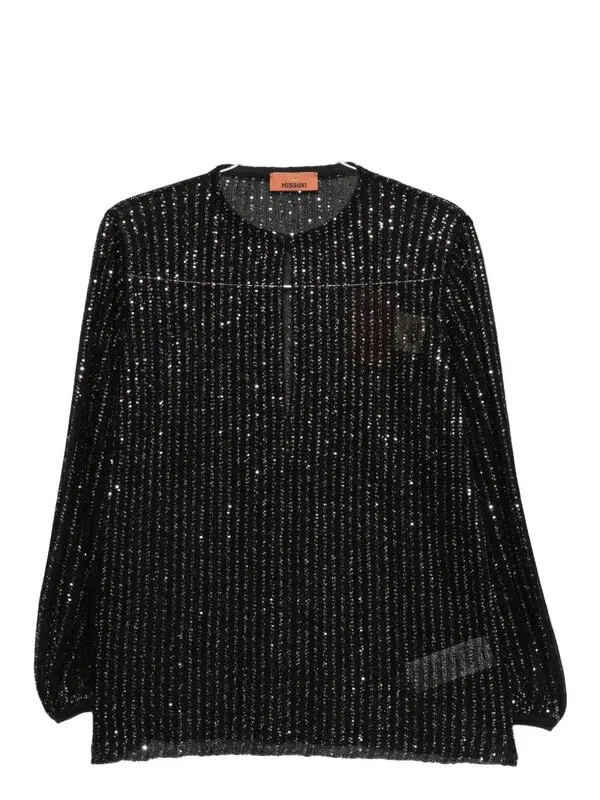 Missoni Sequin Embellished Cut-out Blouse - Multicolor
