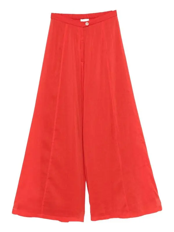 FORTE_FORTE Voile Cotton And Silk Trousers - Multicolor