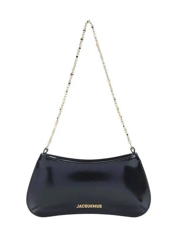 Jacquemus Le Petit Bisou Chaine Handbag - Black