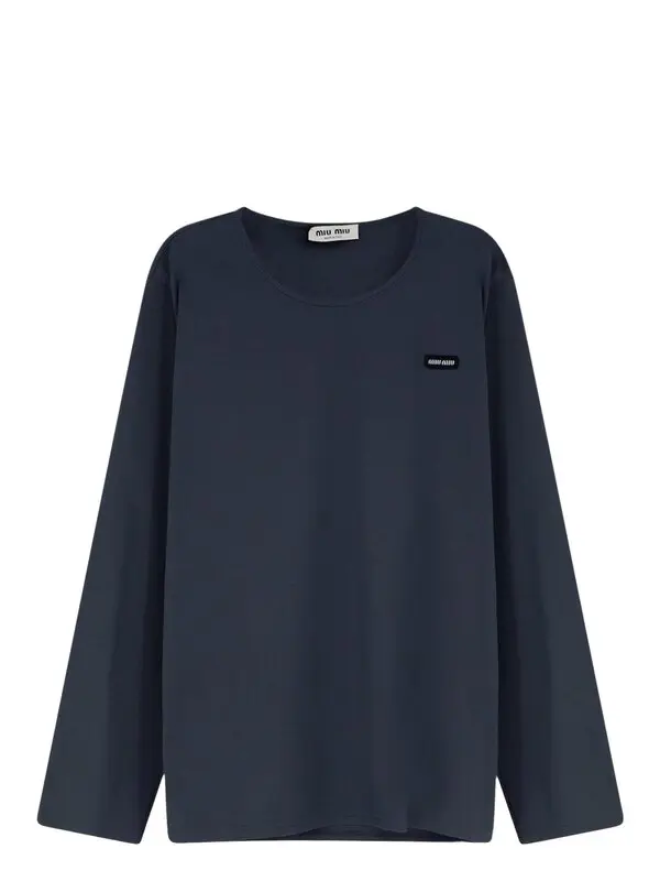 Miu Miu Stretch Poplin Top - Multicolor