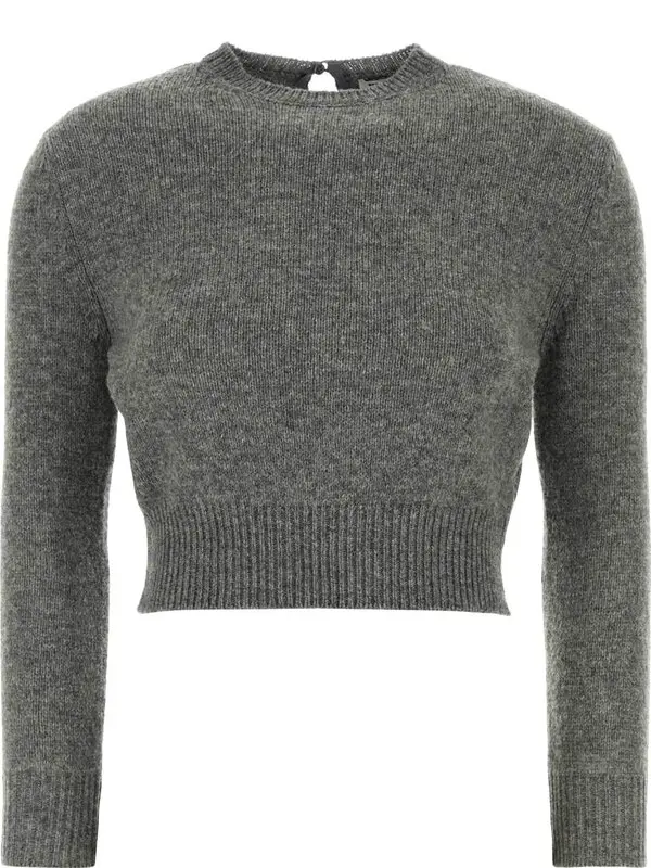 JIL SANDER Wool Blend Sweater - Gray