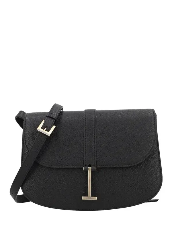 TOM FORD Leather Shoulder Bag - Black