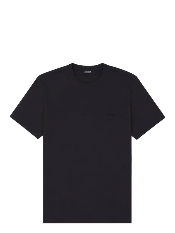 Zegna T-shirt Con Logo - Black
