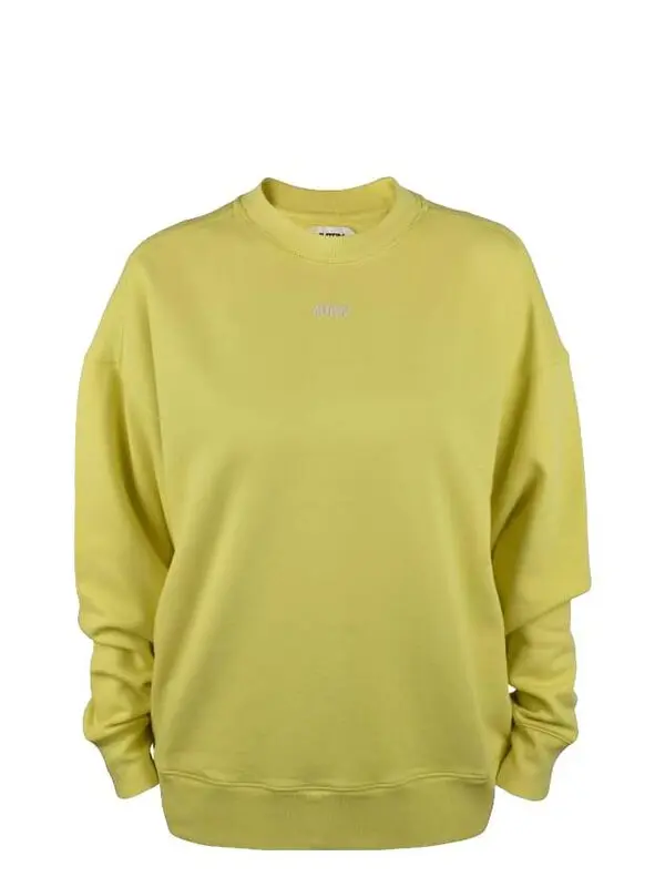 AUTRY Cotton Crewneck Sweatshirt - Yellow