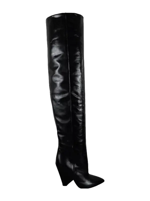 Saint Laurent Niki 105 Over-the-knee Boots - Black