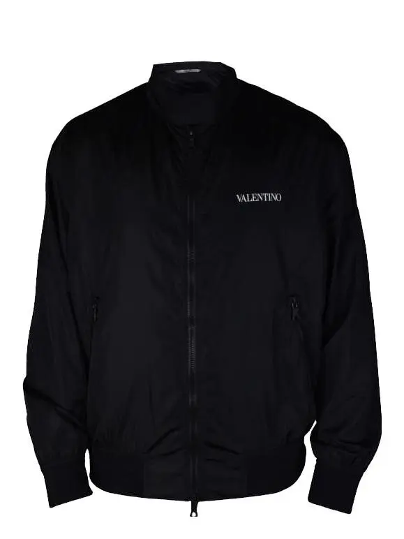 Valentino Garavani Nylon Bomber Jacket - Black