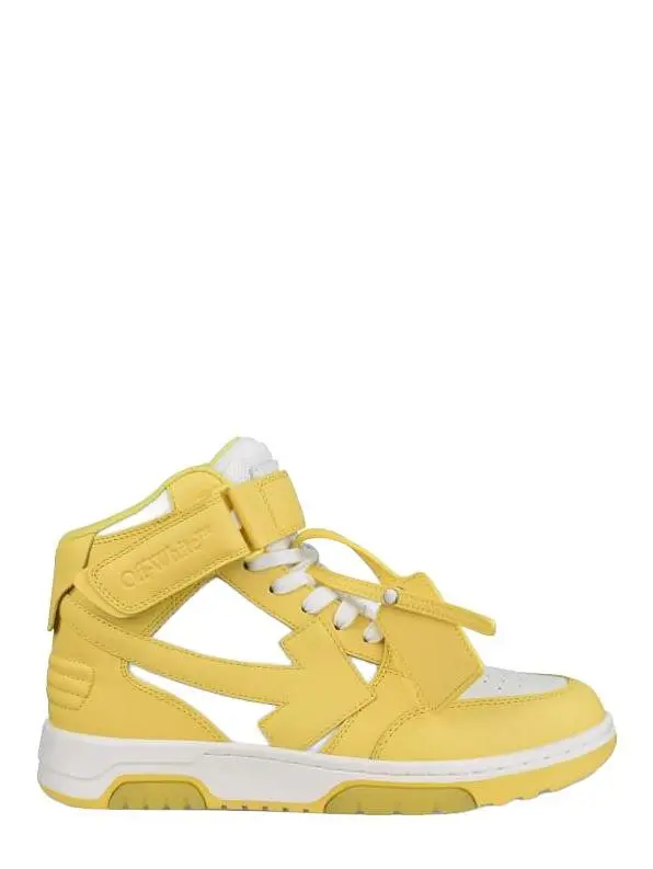 Off-White Out Of Office Mid Sneakers - Yellow