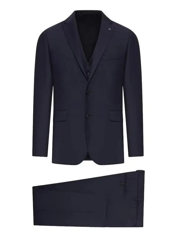 Tagliatore Bruce Tailored Wool Suit - Blue