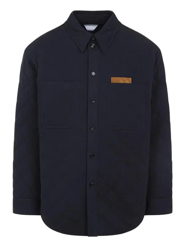 Bottega Veneta Quilted Overshirt - Blue