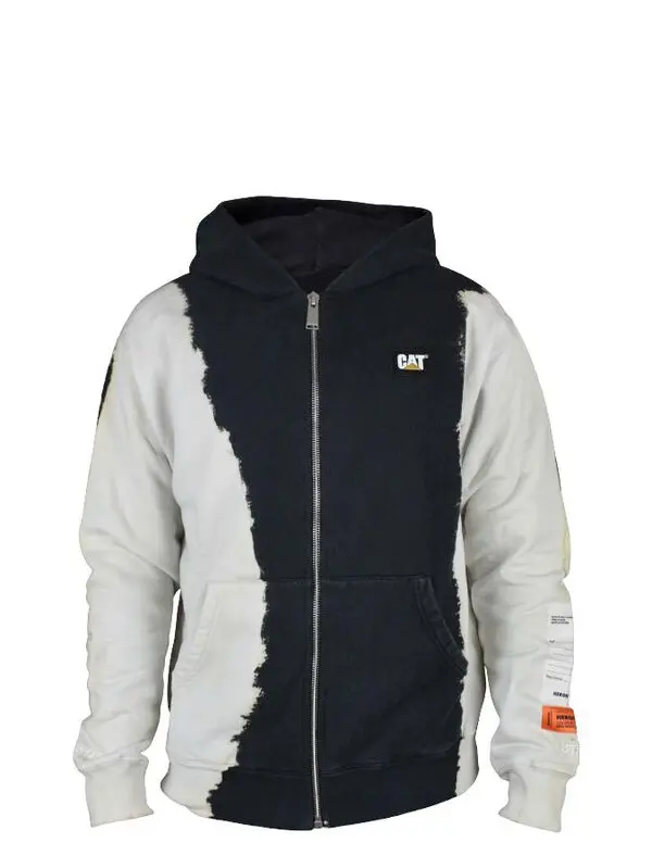 Heron Preston Gradient Cotton Zip-up Hoodie - Black