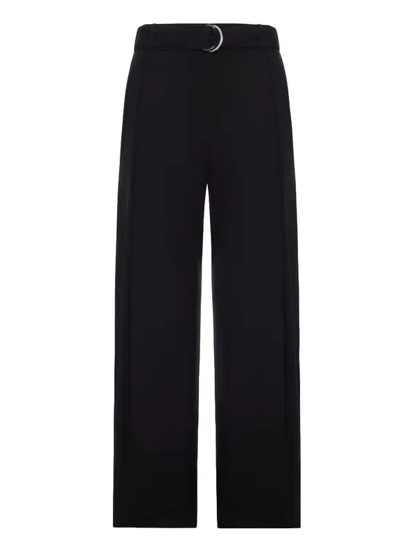 Loewe High-waisted Tailored Wool Trousers - Black