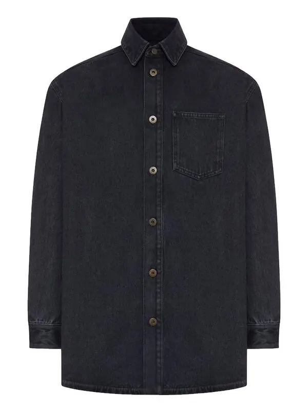 Loewe Denim Anagram Overshirt - Black