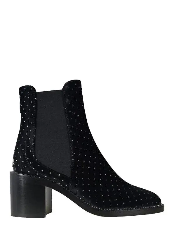 JIMMY CHOO Merril Velvet Boots - Black