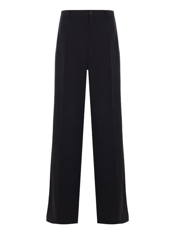 Balenciaga Wool Blend Tailored Pants - Black