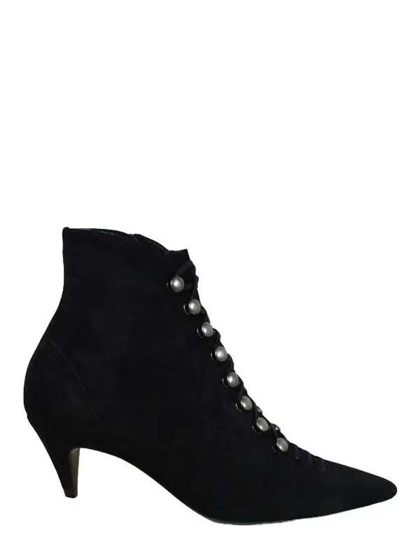 Saint Laurent Suede Ally Boots - Black