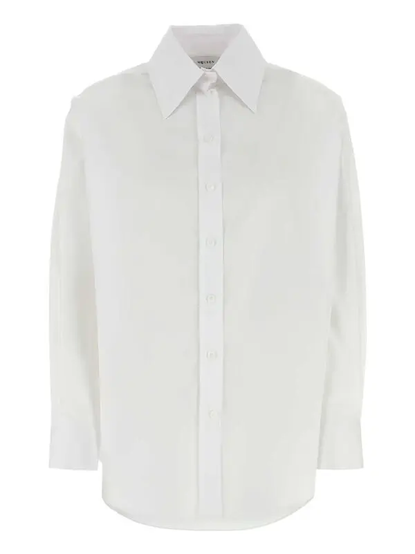 Alexander McQueen Poplin Shirt - White