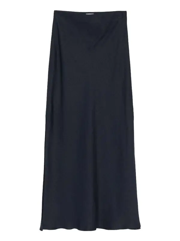 Brunello Cucinelli Linen Blend Long Skirt - Multicolor