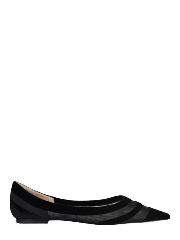 JIMMY CHOO Love Ballerinas - Black
