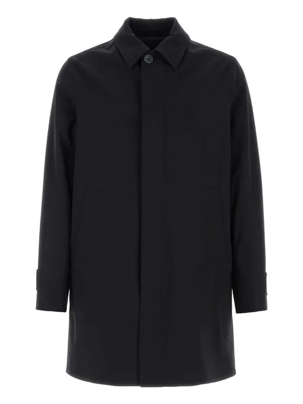 Herno Polyester Raincoat - Blue