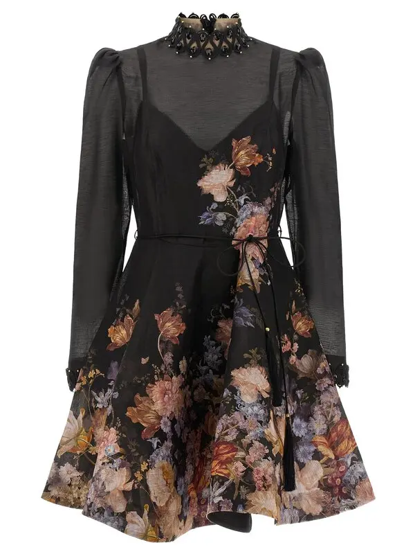 Zimmermann Embellished Mini Dress - Multicolor