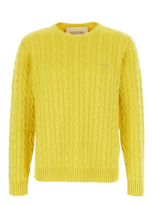 Valentino Garavani Cable Knit Pullover Sweater - Multicolor