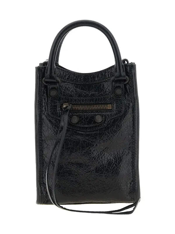 Balenciaga Le City Tote' Phone Holder - Black
