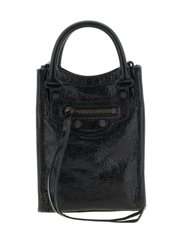 Balenciaga Le City Tote Phone Holder - Black
