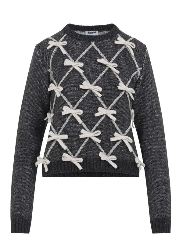 Moschino Wool-blend Sweater - Gray