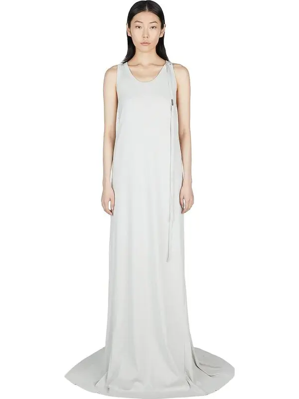 ANN DEMEULEMEESTER X-long Flared Dress - Gray