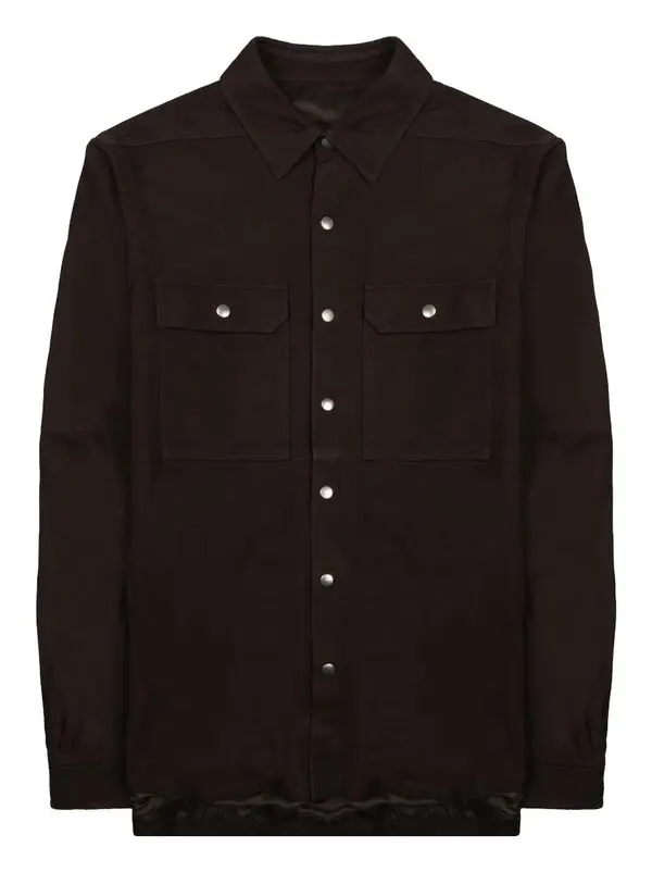 Rick Owens Lamb Leather Shirt - Pink