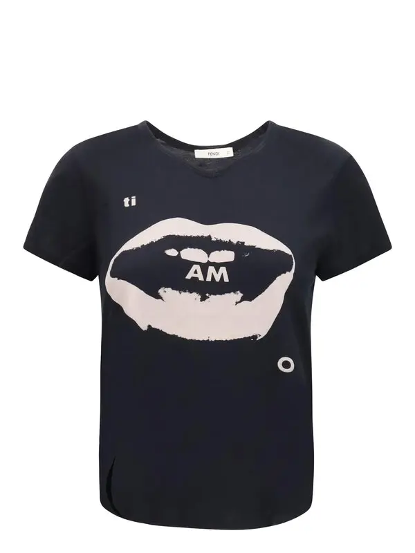 Fendi Jersey T-shirt - Black