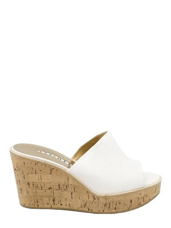 Walter Steiger Leather Platform Mules - White