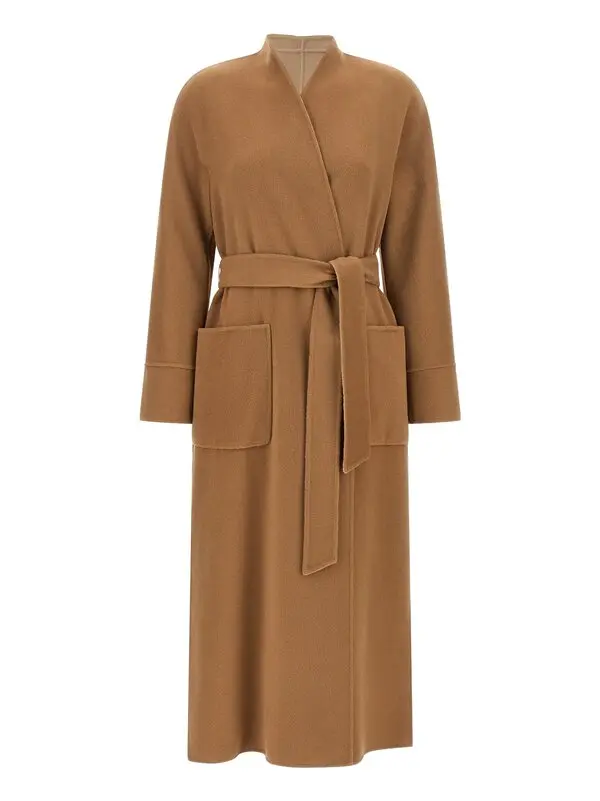 Max Mara Nodo Reversible Coat - Cream