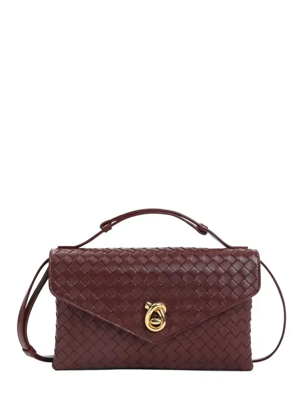 Bottega Veneta Knot Lock Shoulder Bag - Red