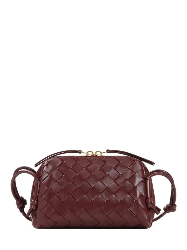 Bottega Veneta Leather Concert Bag - Red