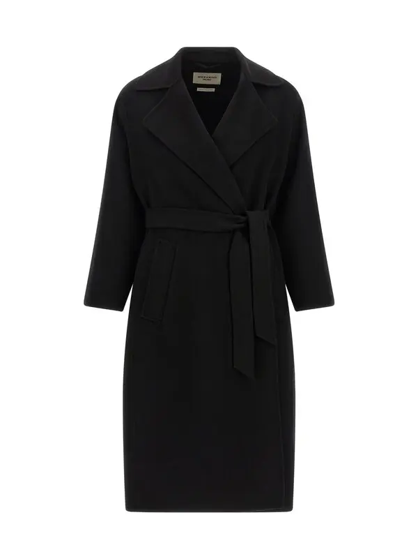 Max Mara Operoso' Dressing Gown Coat - Black