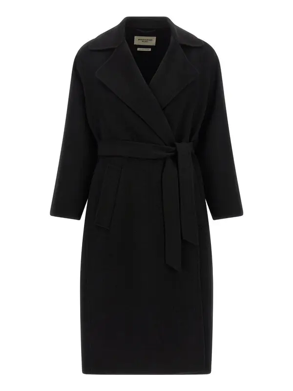 Max Mara Operoso Dressing Gown Coat - Black