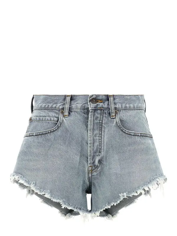 Balenciaga Denim Shorts - Blue