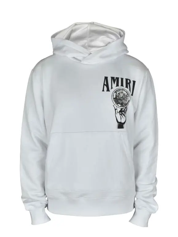 Amiri Crystal Ball Graphic Hoodie - White