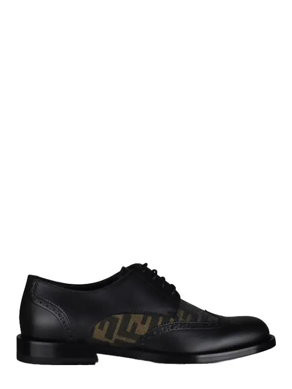 Fendi Leather Derbies - Black
