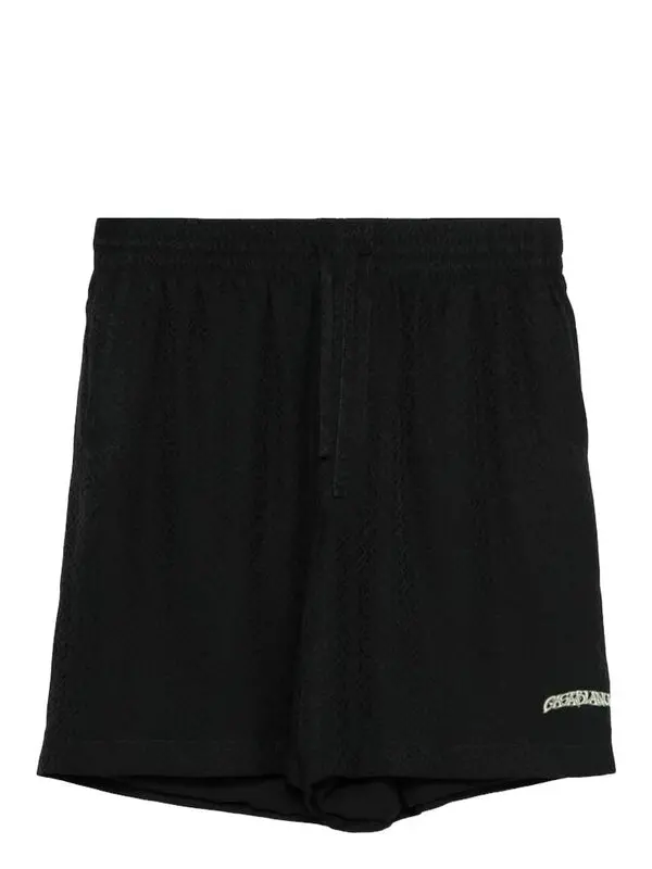 Casablanca Jacquard Track Shorts - Black