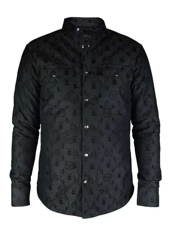 Philipp Plein Ls Monogram Shirt - Black