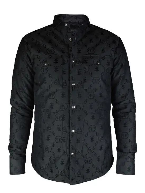 Philipp Plein Ls Monogram Shirt - Black