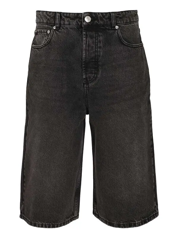 AMI Paris Denim Bermuda Shorts - Black